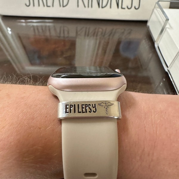 Epilepsy Charm for Smart Watch Band, Medical Alert Watch Charm, Watch ...
