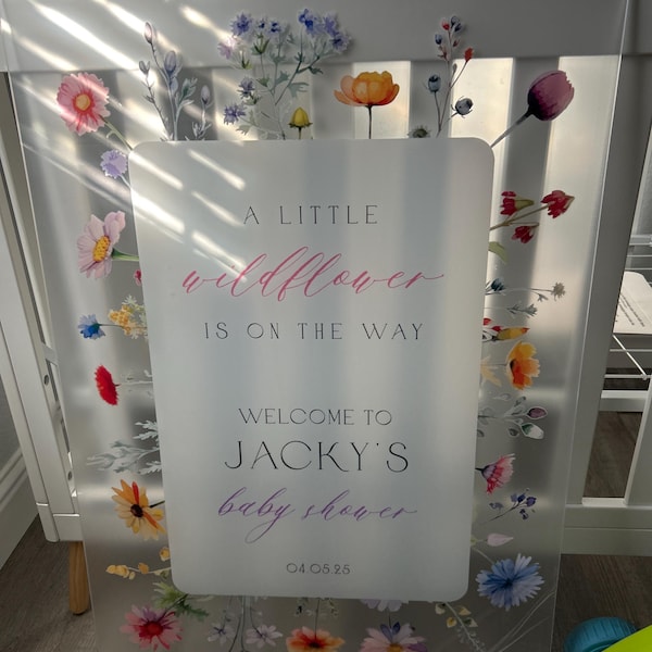 In Loving Memory Sign, White Roses Funeral Welcome Sign With Photo ...