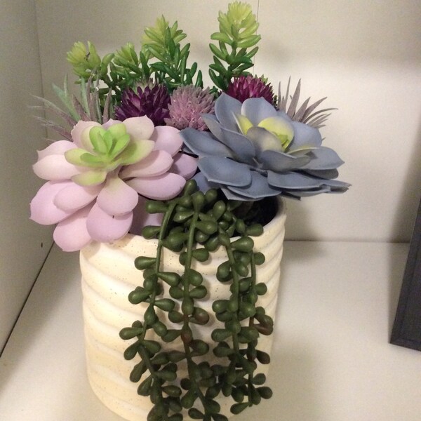 SECRET STASH Faux Succulent Hide-a-key Pot 7-1/2 Tall X 3-1/2 Wide hide ...