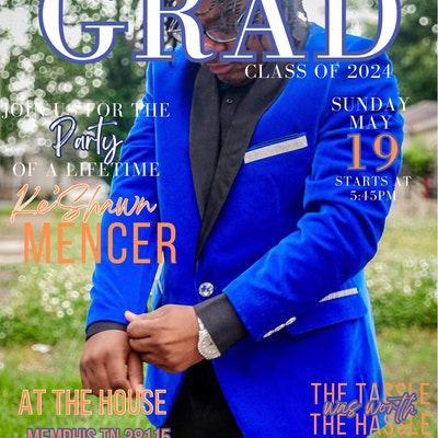 Class of 2024 Graduation Flyer 2024 Grad Flayer Grad Party Flyer DIY ...