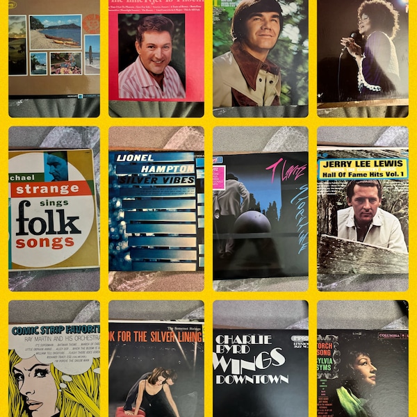 12" Random Used Vinyl Record Albums WITHOUT Jackets for Crafting ...