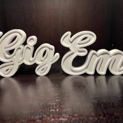 Alabama Roll Tide Block Letter Shelf Decor University of Alabama 3D ...