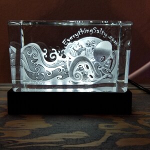 3D Brick landscape Crystal, Laser Engraved With Your Custom Photo by ...