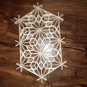 Kumiko Kit. No Need to Cut and Ready for Assembling. Pattern Kakuasa ...