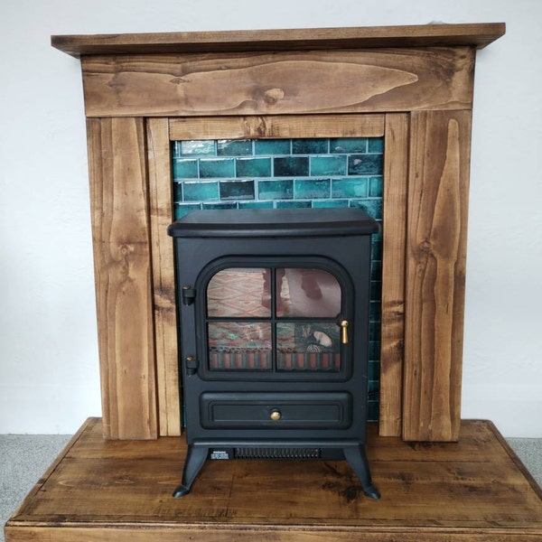 Handmade Rustic Solid Bespoke Fire Surround Made to Order - Etsy UK