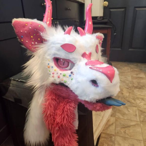 PREMADE COW- Fursuit Head Base - Ready to Fur - RTF - Furry - Fursuit ...