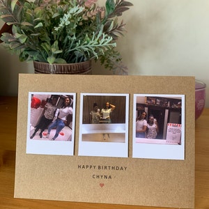 Happy Birthday Personalised Photo Card - Etsy