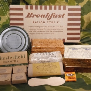 WWII US Army Mid War K Ration and Contents Complete and Edible ...