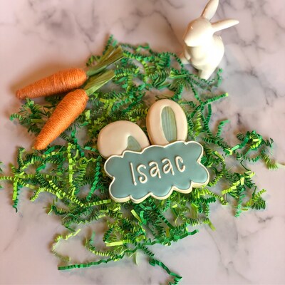 Nancy Bunny Plaque Cookie Cutter - Etsy
