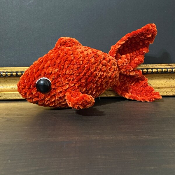 PATTERN: Plush Gloria the Goldfish Pattern - Amigurumi Chunky Goldfish ...