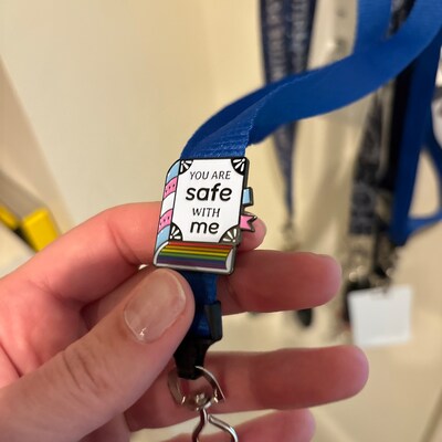 You Are Safe With Me // Enamel Pin // Pride - Etsy