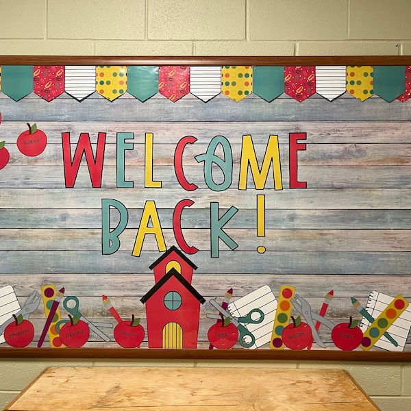 Welcome Back - Back to School - Fall Bulletin Board Kit - Etsy