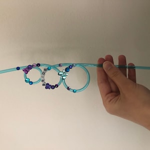 Personalized Silly Straw One Alphabet Bead Embellished Silly Straw ...