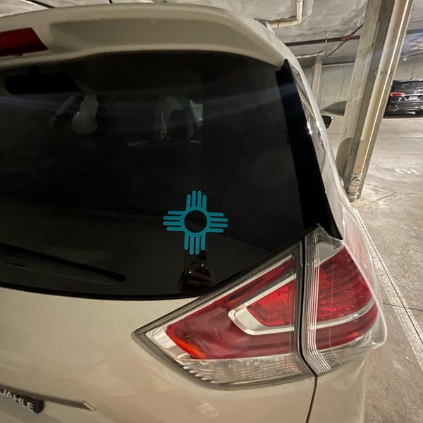 505 Two Sticker Set: 4″ X 5" New Mexico Area Code Black and White ...