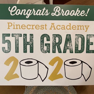 5th Grade Sign Graduation Yard Sign, Senior 2024, Wire Stake Included ...