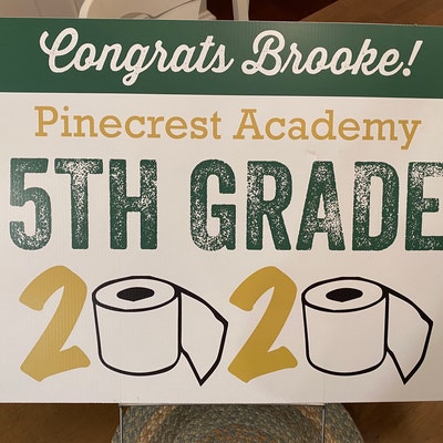 5th Grade Sign Graduation Yard Sign, Senior 2024, Wire Stake Included ...