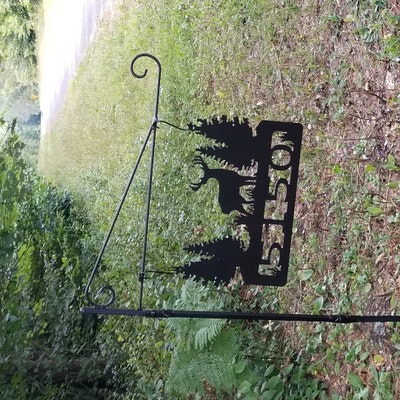 Rustic Address Sign, Hanging Address Sign, Custom Metal Address Sign ...