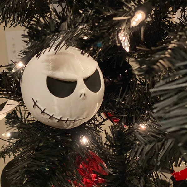 Shatterproof Jack Skellington Christmas Tree Ornaments (set of 4) - Etsy