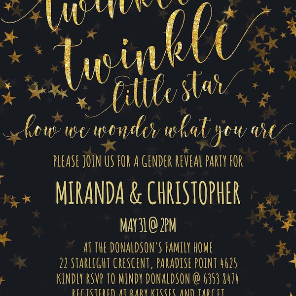 Starry Night Digital Paper Backgrounds, Celestial Digital Paper, Gold ...