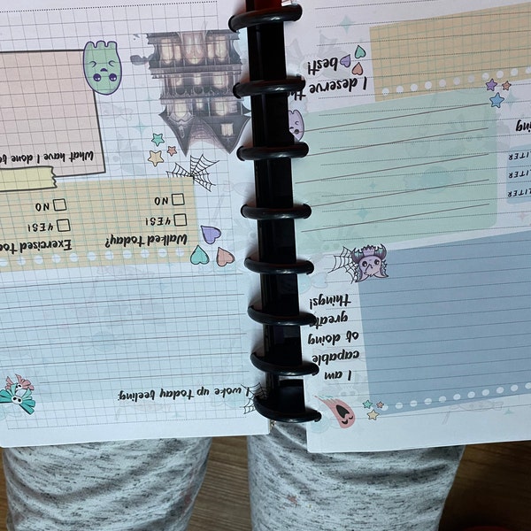 Goth Planner Printable | Witchy Stationery, Pastel Gothic Makeup Mood ...