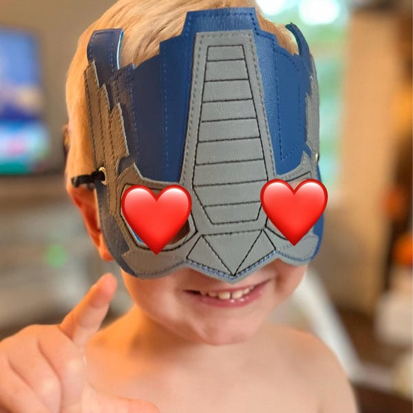 Halloween Mask, Birthday Party Mask, Transformers Felt Mask ...