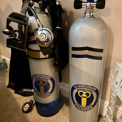 JAWS Aqua-lung Scuba Tank Decals - Etsy