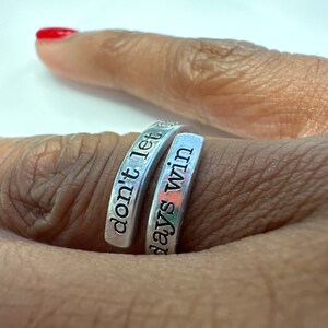 Let Him Lead, Wrap Ring, Christian Gift, Faith Jewelry, Gift for Friend ...