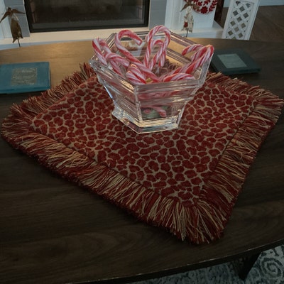 Solid Leopard Pillow shown in Back Leopard Print Design Custom Handmade ...