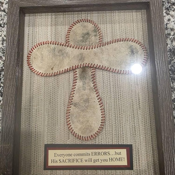 Shadow Box - Baseball Cross - Etsy