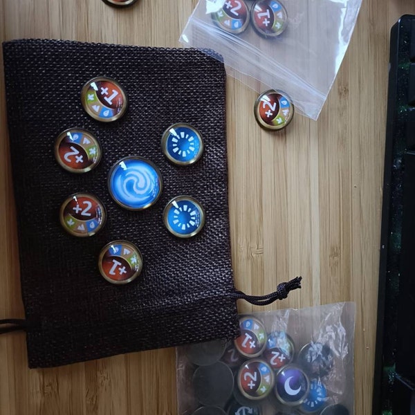 Bandits RPG Tokens Glass and Metal Deluxe Tokens Handmade by the Token ...