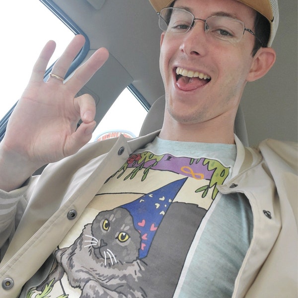 Wizard Cat the Magician T Shirt, Tarot Card Shirt, Witchy Clothing ...