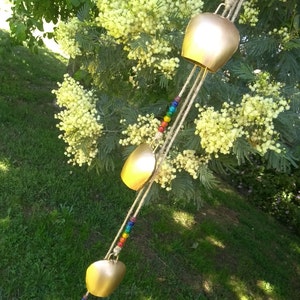 Clay Crafted Hanging Bells Bohemian Decorations Christmas | Etsy