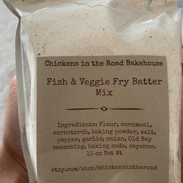 Hand-crafted Fish & Veggie Fry Batter Mix: Beer Batter Seasoning - Etsy