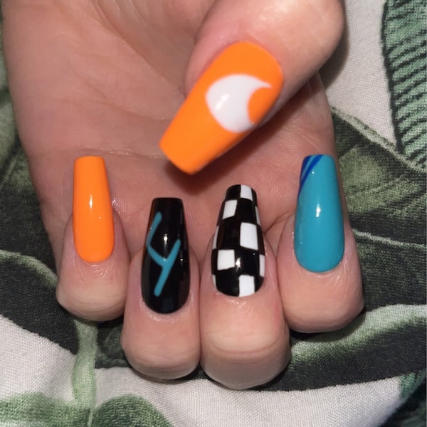 Ultimate F1 Inspired Nails - Etsy