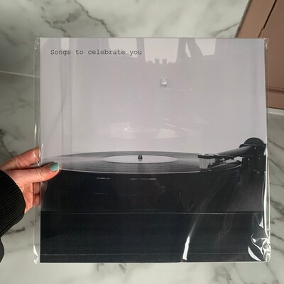 12 Vinyl Record Mixtape Two Sided, Black, Fully Custom Songs Your ...