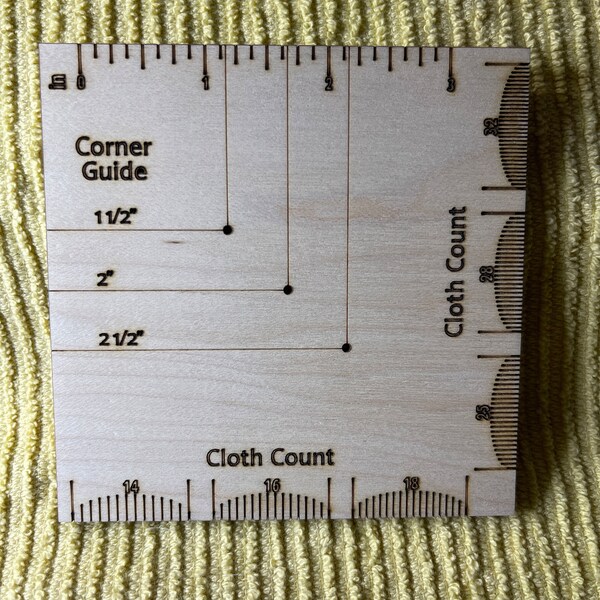 Corner Border and Fabric Gauge for Cross Stitch, Needlework, Embroidery ...