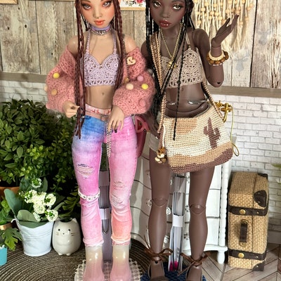 Knitted Cardigan With Hood for Minifee, Slim Msd, BJD 1/4 Doll.for ...