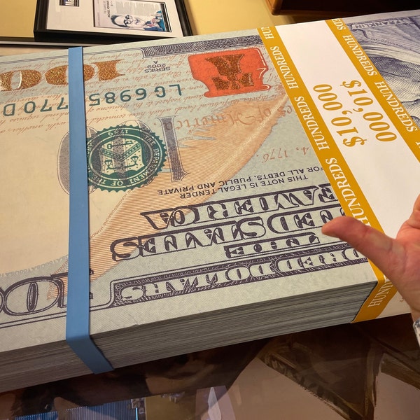 3D Giant Sculpture BIG MONEY STACK Brick (new 100 Bill) - Etsy