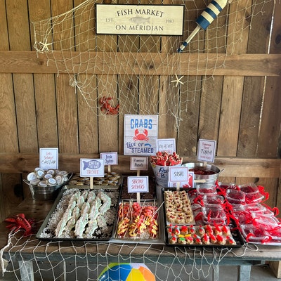 Fishing Theme Party// Bait Bar Sign - Etsy