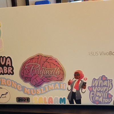 Strong Muslimah Sticker,cute Hijabi Sticker,cute Muslim Stickers,muslim ...