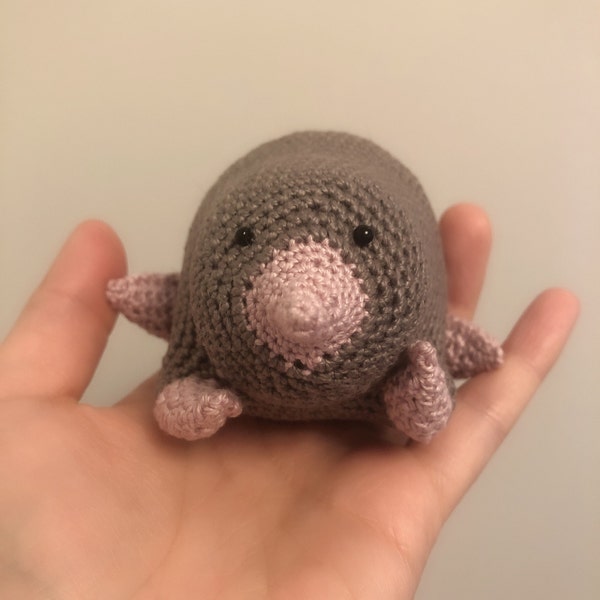 Crochet Pattern - Amigurumi Mole, Crochet Animal Pattern, Amigurumi ...