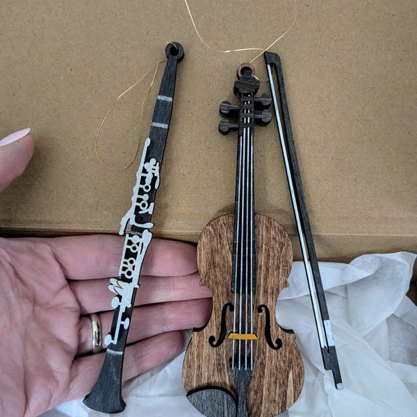 Trumpet Plaque, Wall Art Laser Cut Baltic Birch Layered Wood Picture - Etsy