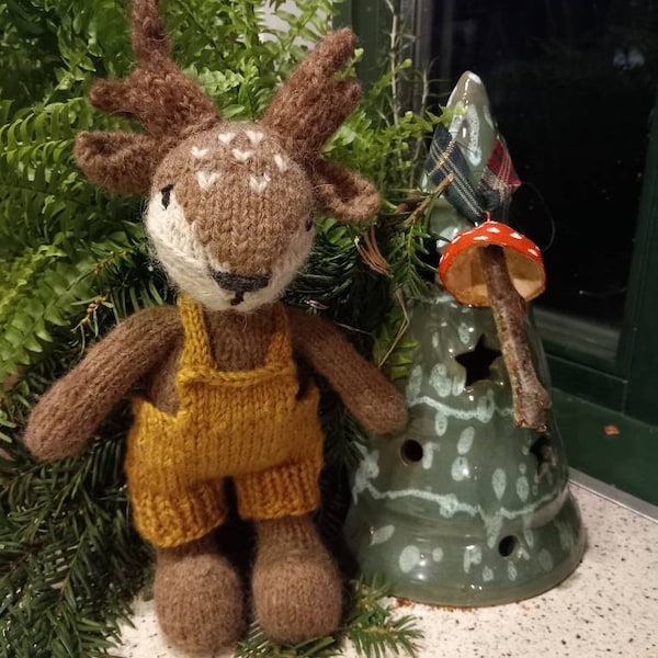Knitting Deer Pattern. Tutorial Knitted Animals. Amigurumi DIY. - Etsy
