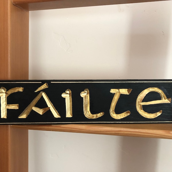 Failte Sign With Claddah** - Etsy
