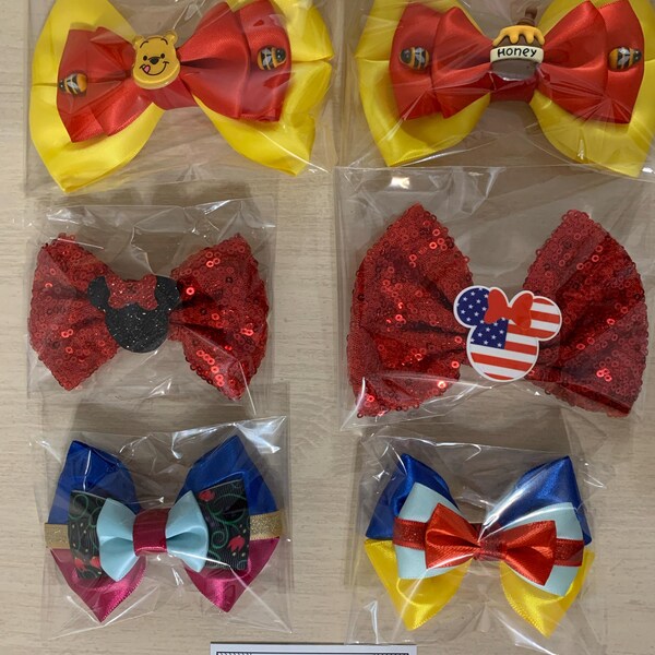 Disney Princess Character Inspired Hair Bows | Disney Princess Inspired ...