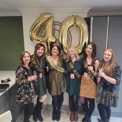 Personalised Christmas Pin Badge, Candy Cane, Button Badge, Work Staff ...