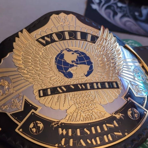 NWA Big Gold Heavyweight Championship Wrestling Belt Dual Plated Wwe Replica Wwf Iwgp Nwo Wbc ...