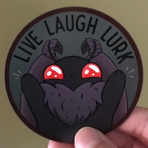 Cute Cryptid Boba Mothman Button Mothman Live Laugh Lurk - Etsy