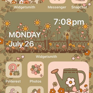 Spring App Icons iOS14 Aesthetic App Icons Handdrawn App | Etsy