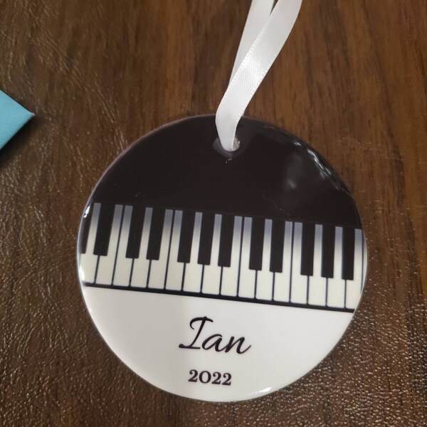 Personalized Piano Christmas Ornament, Pianist Gift, for Musician ...